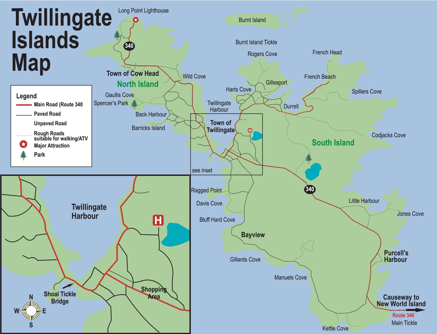 Twillingate_MAP - Twillingate Tourism, Newfoundland, Canada
